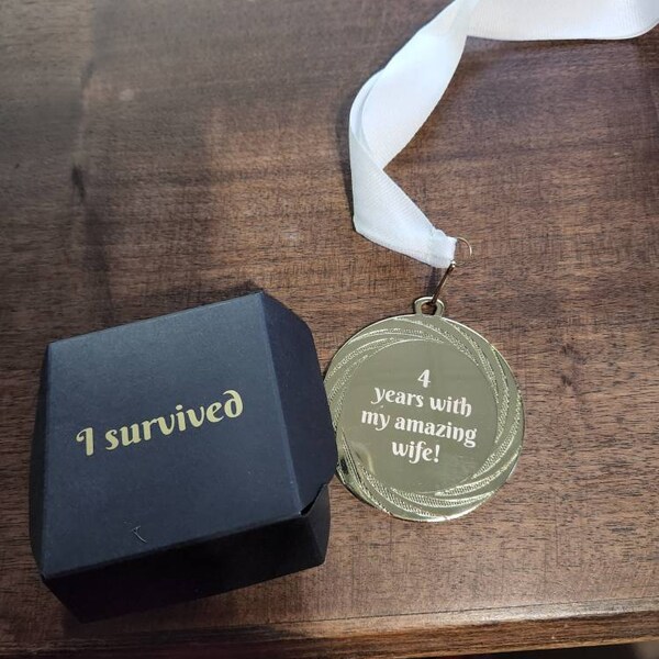 Laser Engraved Medal in Personalized Gift Box , Personalized Medals ...