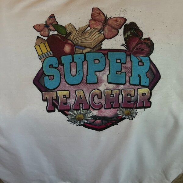 Super Teacher Png Sublimation Design, Teachers' Day Png, Teacher ...