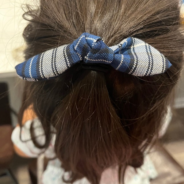 Heart Shape Button Hair Ties School Uniform Plaid/set of 2/girls/women ...