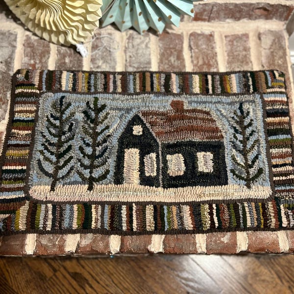 Hand Hooked Wool Rug - Etsy