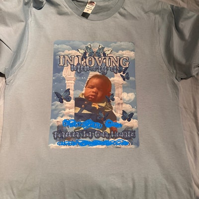 Blue Baby Blue Butterflies in Loving Memory Forever in Our Hearts Angel ...