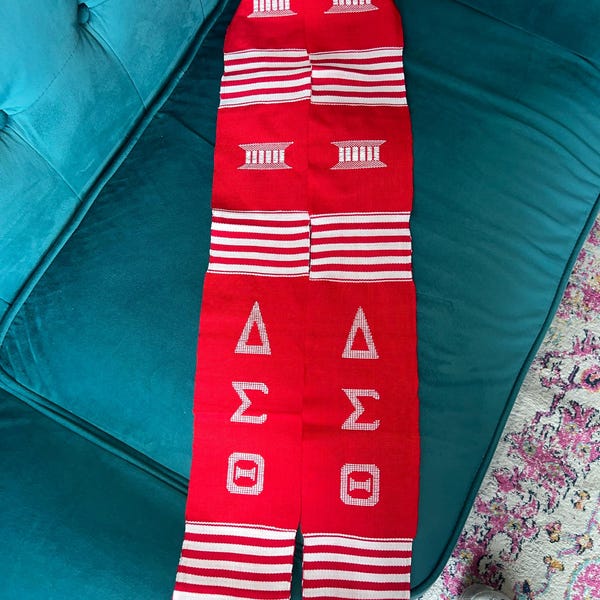 Traditional Red Kente Priest Stoles. - Etsy