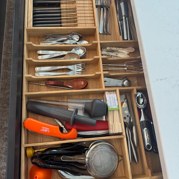 Custom Kitchen Drawer Organizer | Silverware | Baking and More - Made ...