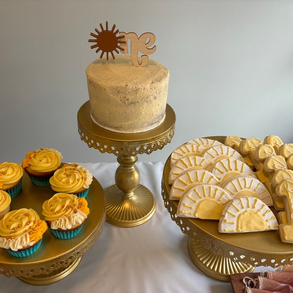 One Cake Topper, Sun Cake Topper, First Trip Around the Sun Birthday ...