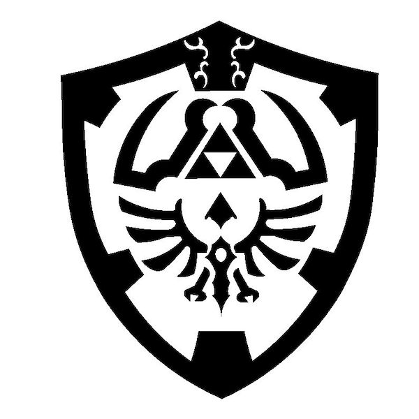 Link Shield Legend of Zelda SVG File, Video Game Download Digital File ...