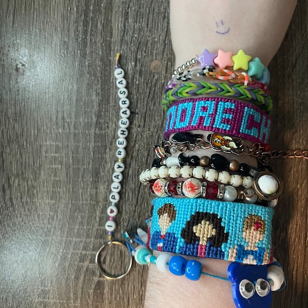 Friends Themed Friendship Bracelets or Keychain(available Upon Request ...