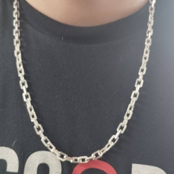 Best Deal 925 Sterling Silver 3mm Italian Round Oxidized Byzantine King ...