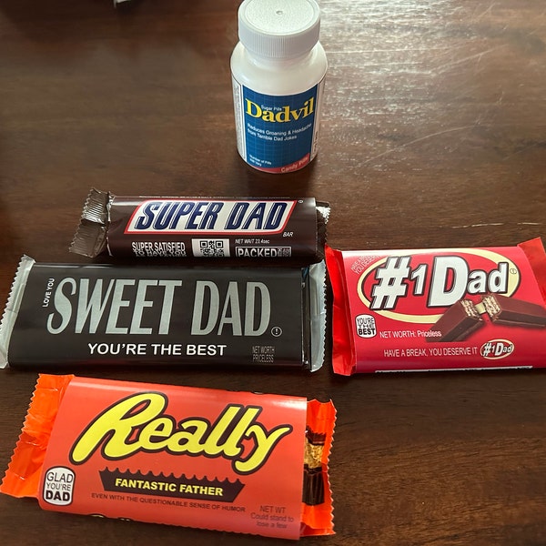 Gift for Dad: the Dadvil Pack! Box/bottle of Dadvil Plus Dad-themed ...