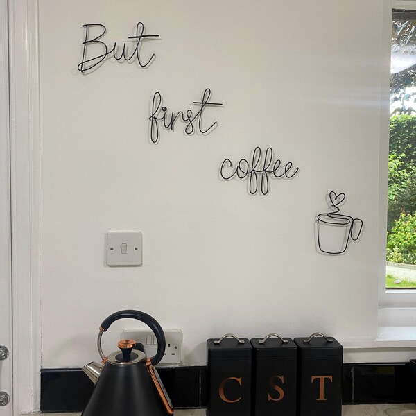 GOOD NIGHT Wire Word / Handmade Sign / Wall Wire Sign / Home Decor ...