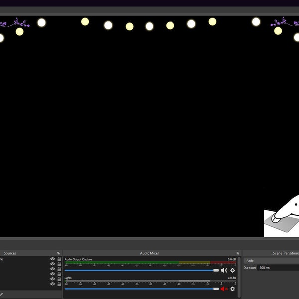 Stream Overlay: Bulb String Animated Lights [P2U Streamer, Twitch ...