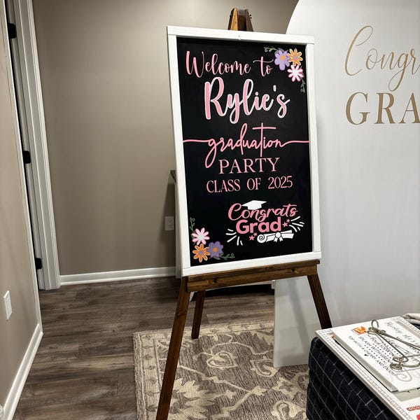 Wooden Easel - Wedding Sign Stand - Floor Easel for Welcome Sign ...