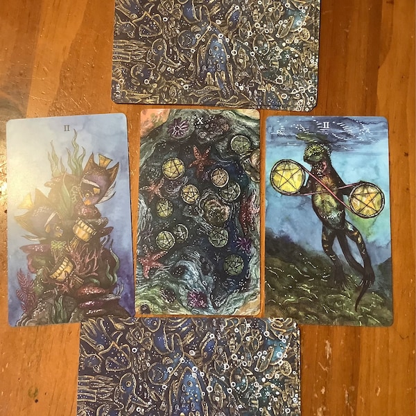 Oceanum Arcanae Tarot Deck: 80 Card Deck With Guidebook - Etsy