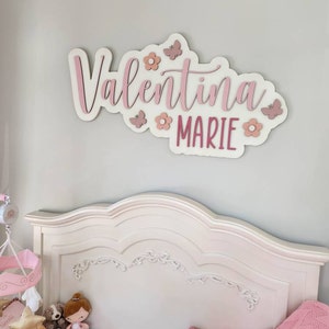 Small Name Sign, Nursery Name Sign, Wood Cutout Name Sign, Small ...