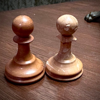 1800s French glass Eyed Knight Regency Chess Set Lot 366 - Etsy