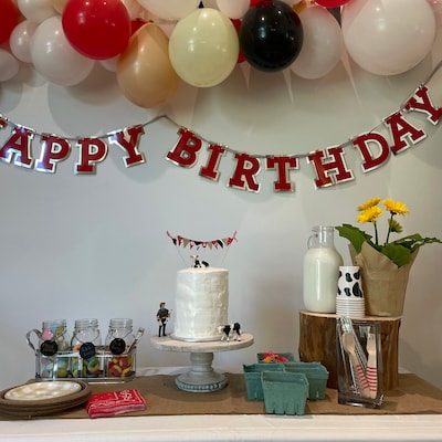 Barnyard Bash Party Kit. Farm Theme Barn Birthday Party Decor. Birthday ...