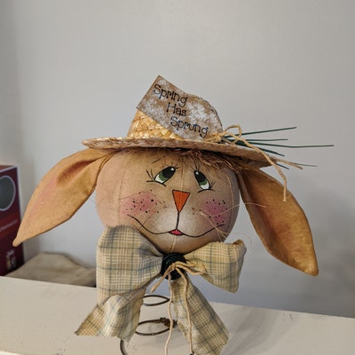 Primitive Bunny Rabbit Pattern Spring Has Sprung Bunny Make-do PDF ...