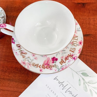 Tea Cup Personalized Tea Cups Custom Tea Cup Tea Lover Gift Teacup Gift ...