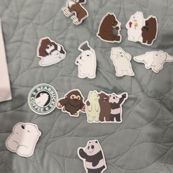 Cute We Bare Bears Stickers - Etsy