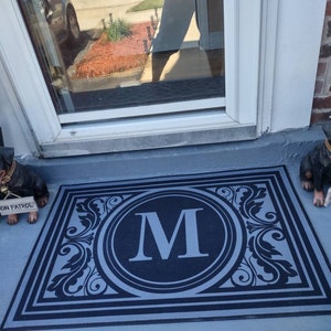 Custom Initial Monogram Welcome Mat/doormat/rug 24 X 36 High Quality ...