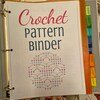 Crochet Pattern Binder | Printable Crochet Pattern Organizer | PDF ...
