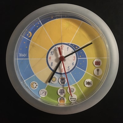 Printable 24hours Spiral Clocks With Customizable Daily Routine for ...