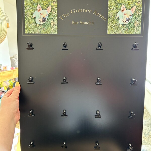 Personalised Bar Snack Board - Etsy UK