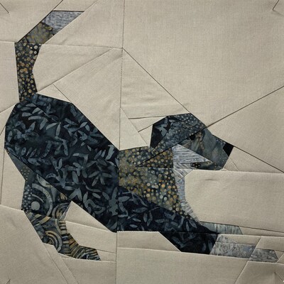 Spotted Cat Paper-piecing Pattern, PDF - Etsy