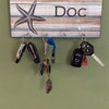 Beach House Key Holder for Wall, Personalized Key Hanger, Starfish ...