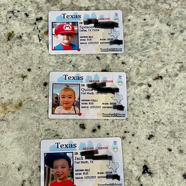Kid's Fake Drivers License, Adult Joke Licenses, Fake Kids State ...