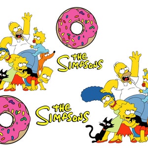 03-printable the Simpsons Cake Topper Personalized the - Etsy Australia