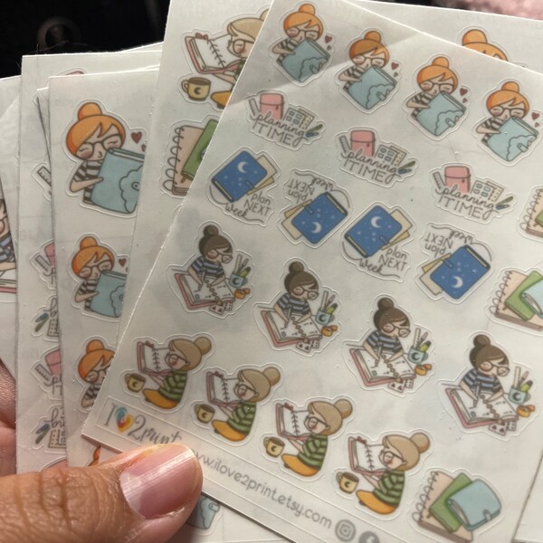 Elena Planner Girl Therapy Planner Stickers, Mental Health Printable ...