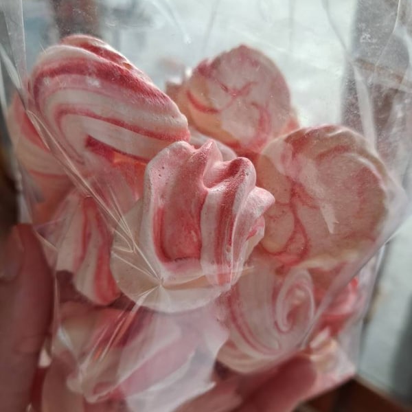 Peppermint Meringue Cookies - Small Batch - Packaged in Bulk - 1.5 ...