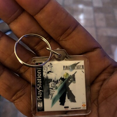 Final Fantasy VII Mini Playstation Video Game Box Art Keychain - Etsy