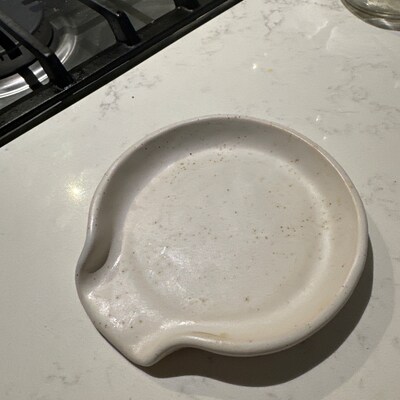 Ceramic Bee With Honeycomb Spoon Rest Handmade Kitchen Yellow Spoon ...