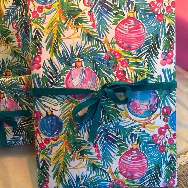 Autumn Trees Gift Wrap, Fall Foliage Season, Birthday Wrapping Paper ...