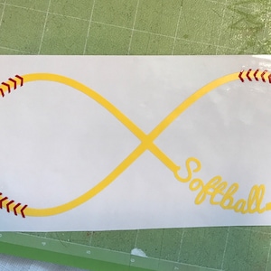 Softball SVG Baseball SVG Softball Baseball Infinity SVG - Etsy