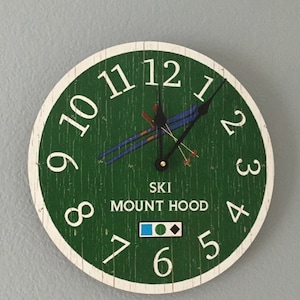 Ski Lodge Clock Personalized Ski Clock - Etsy