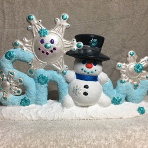 Ceramic Bisque Winter "snow" Scene Ready to Paint - Etsy