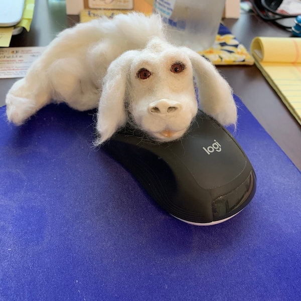 Needle Felted Baby Falcor From the Neverending Story/80's/falkor White ...