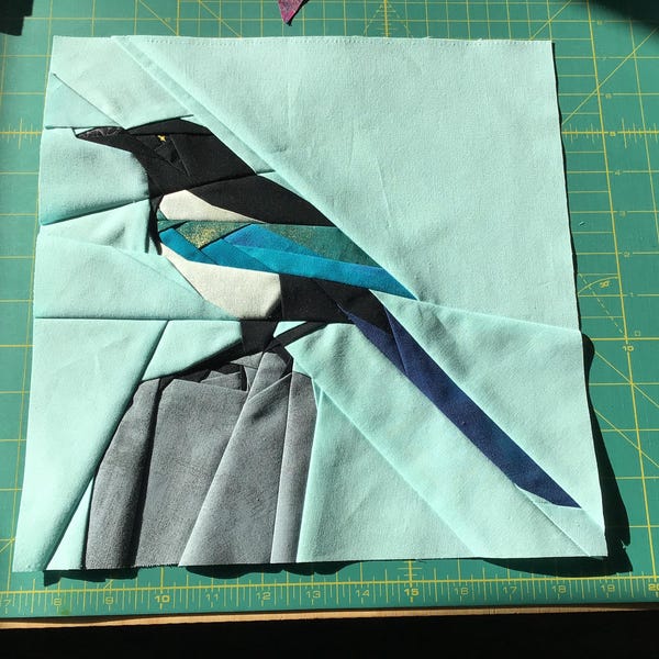 Cardinal Fppbackyard Birds Seriespaper Piecing Quilt Block Pattern - Etsy