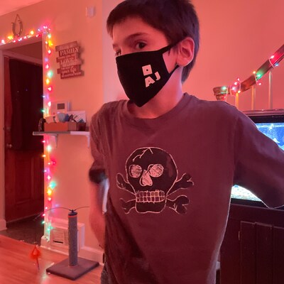 Rubik's Cube Face Mask, Rubik's Mask, Kids, Reversible, Reusable ...