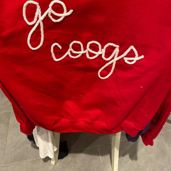 Cursive Yarn Embroidery Font - Machine Embroidery Font for Chenille ...