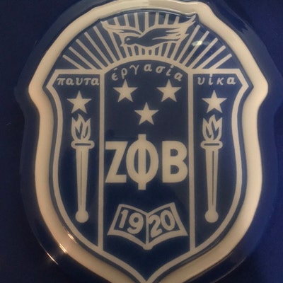 Zeta Phi Beta Wood Shield - Etsy