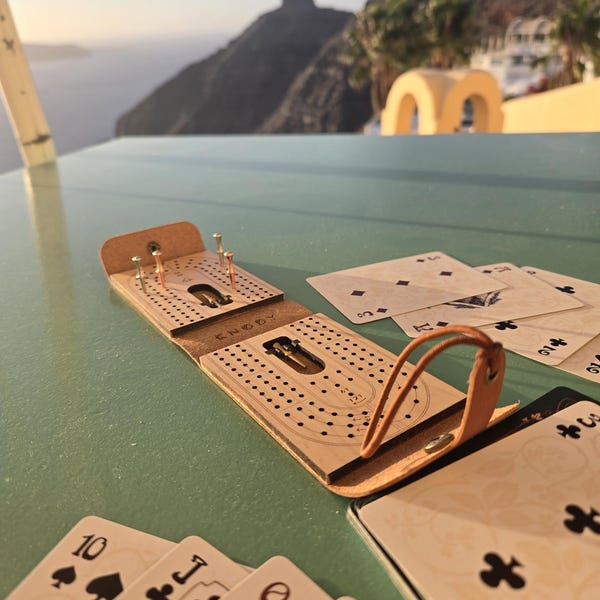 KNODY Original Ultimate Leather | Wrap Around | Travel Cribbage Board ...