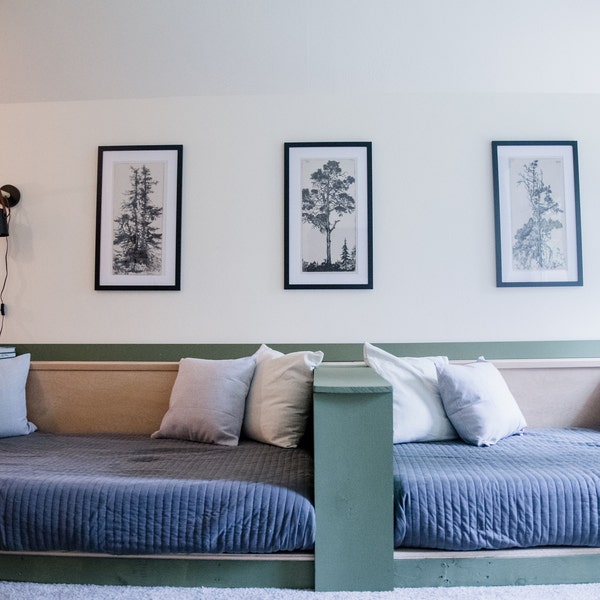 Etching Tree Art Set | Tree Sketch | Tree Drawing | Antique Sketch ...