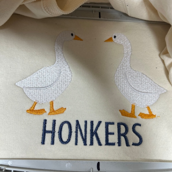 Goose Embroidery Design. Goose Filled Stitch. Goose Silhouette. Mini ...