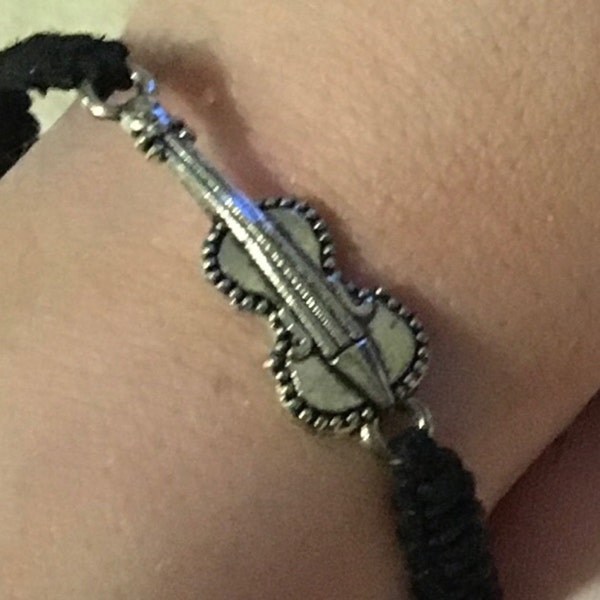 Violin Bracelet - Hemp Music Bracelet - Cello Viola Bass Orchestra ...