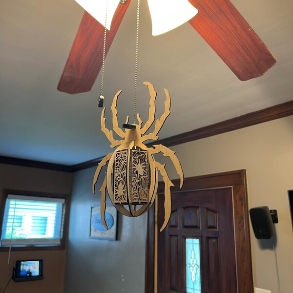 Halloween Spider Lamp Laser Cut File, Halloween Lantern Laser Cut ...