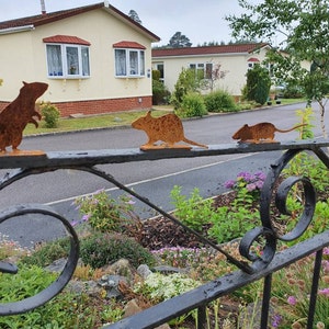Rusty Metal T-rex Dinosaur Fence Post Topper Garden | Etsy