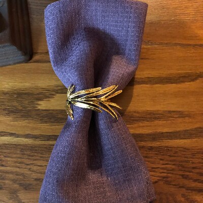 Herb Napkin Ring Set of 8 for All Occasions Thanksgiving New Year's ...